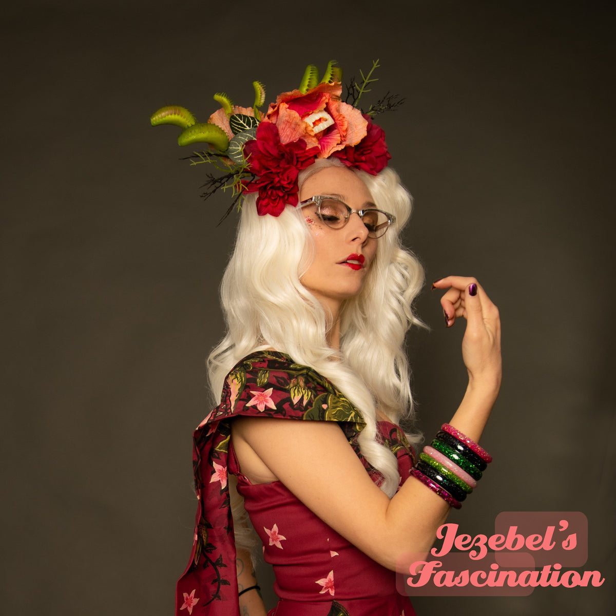 Smoking Tiki Fog Gothic Hair Flower, Carnivorous Plant Headpiece Man E ...